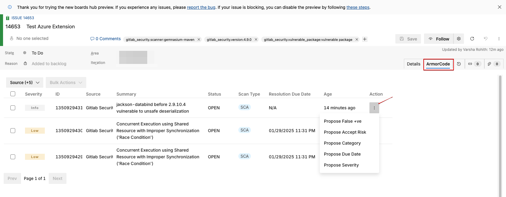 ArmorCode prodPublisherConnect - Visual Studio Marketplace
